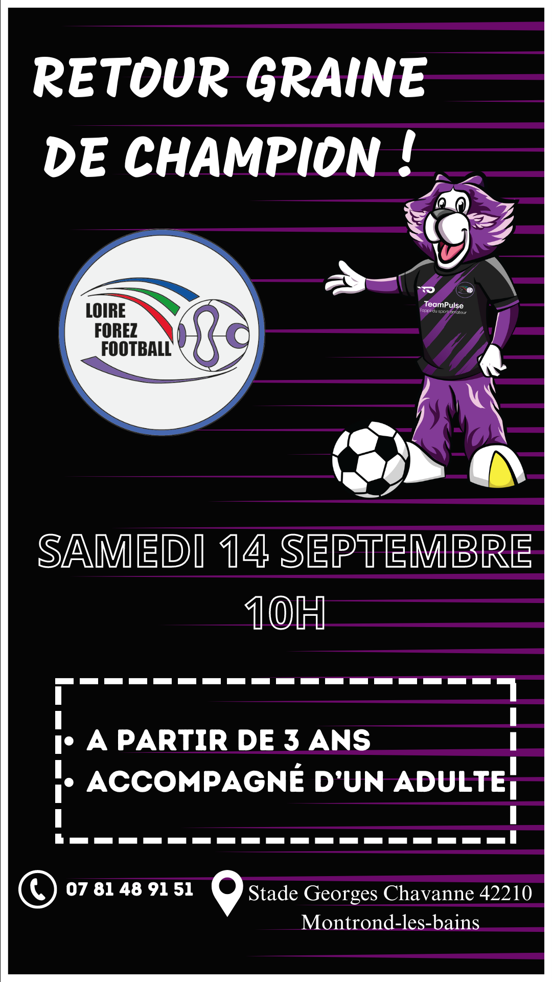 Reprise de graine de champions 2024/2025 - Loire Forez Football